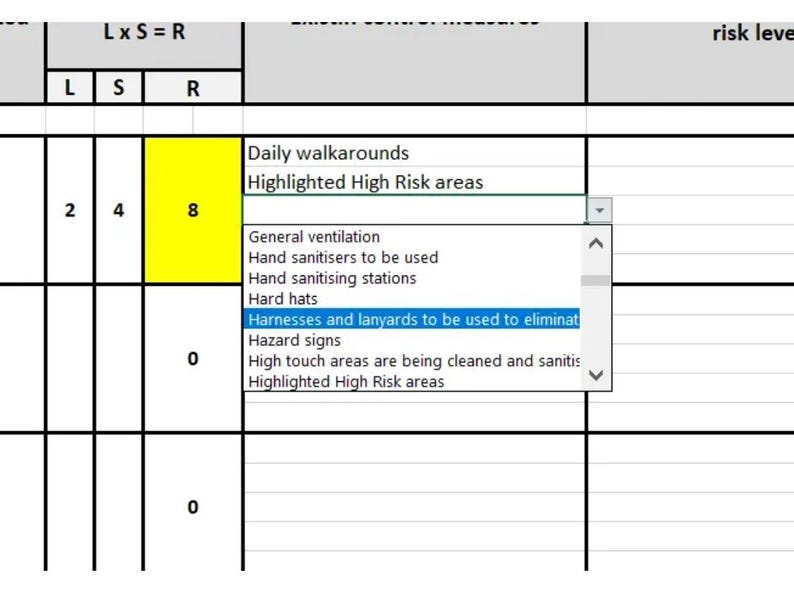 Editable Risk Assessment Template V2.0 - Etsy UK