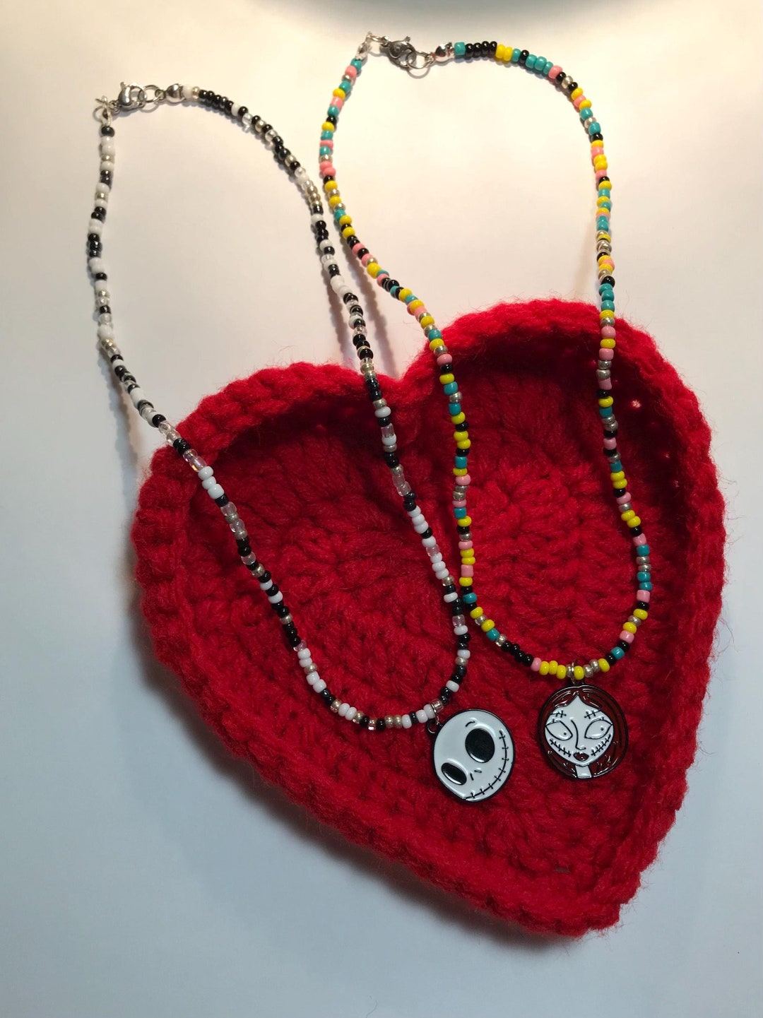 JACK AND SALLY Necklaces | Movie Characters | the Nightmare Before ...