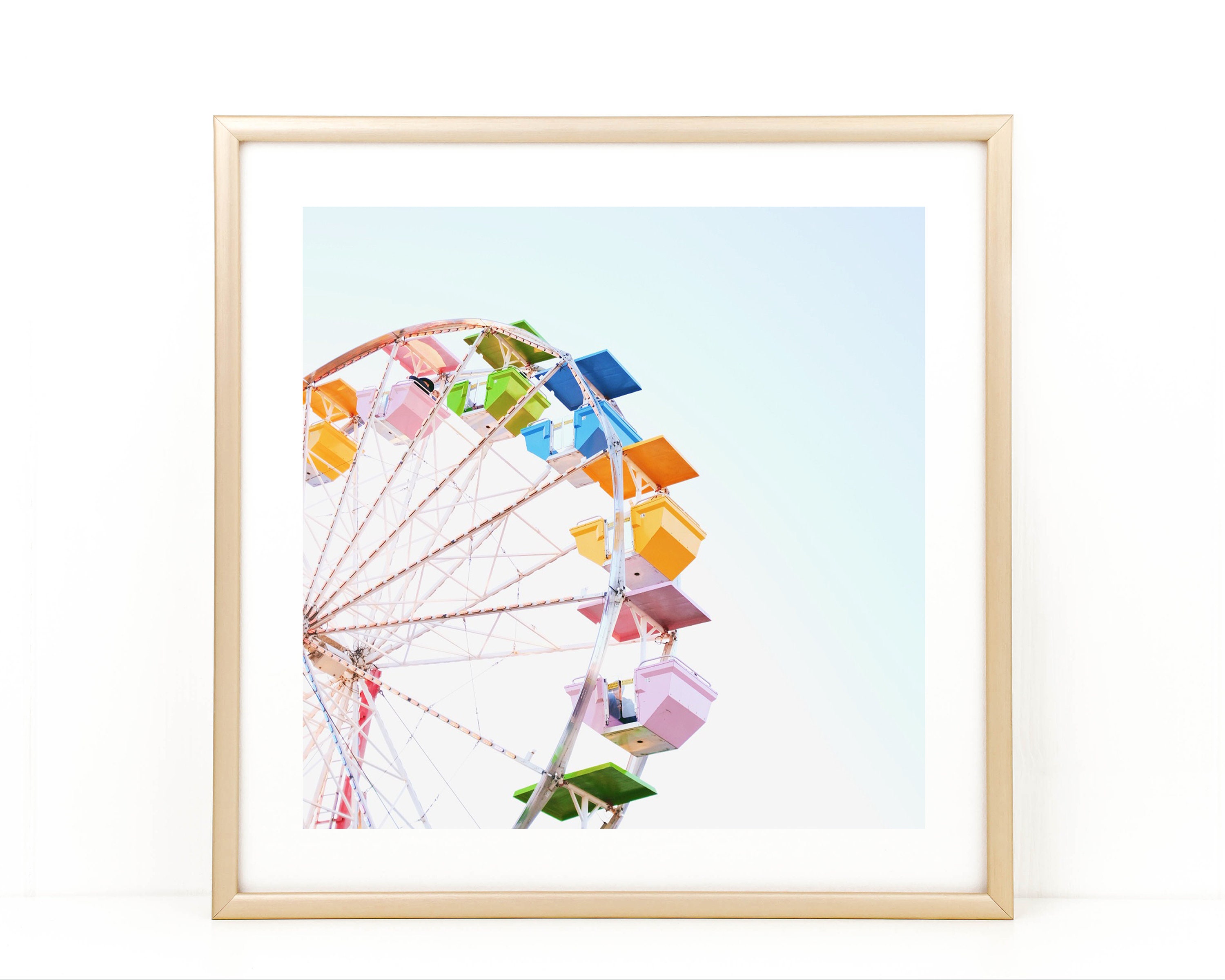 Ferris Wheel Art, Carnival Photo, Nursery Decor, Baby's Room Decor ...