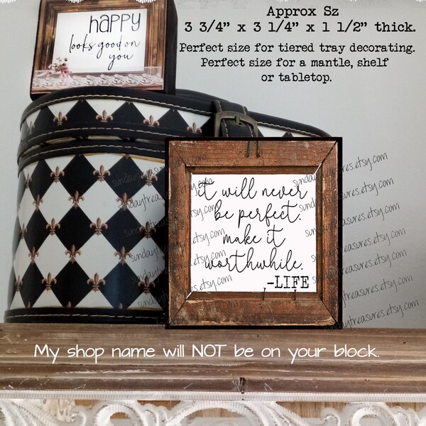 Wood Block Sayings - Etsy