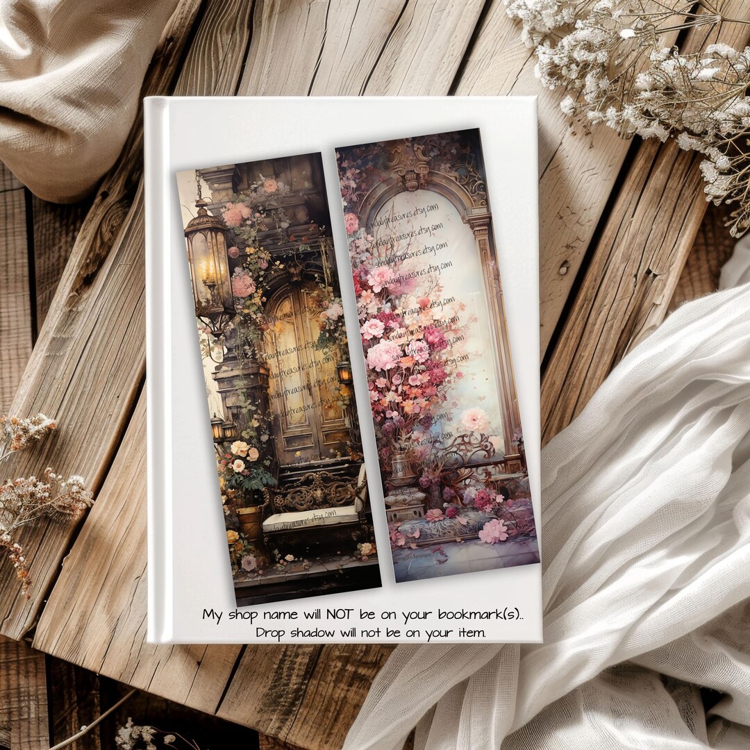 HANDMADE Bookmarks Architectural Door Window / Shabby Chic / Bundle ...