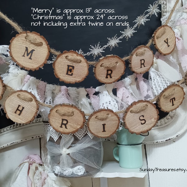 Merry Christmas Banner - Etsy