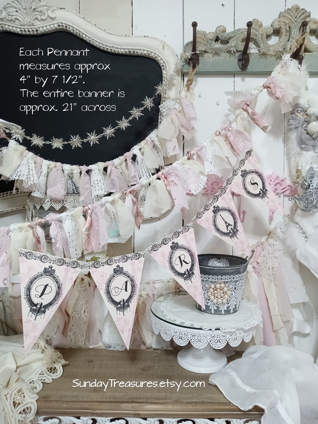 Pink PARIS Banner Sign / EIFFEL Tower Paris Banner / Birthday Bridal ...