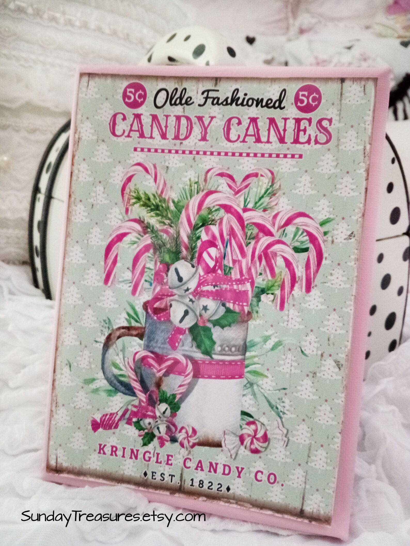 Gingerbread Train Candyland Express Wall Decor Sign 5x7 / Pink - Etsy