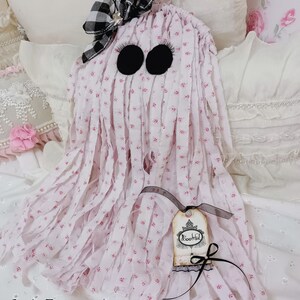 Shabby Chic Ghost Wall Decor / Pink Halloween Decor / Mon Ami Fabric ...