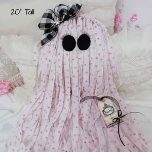 Shabby Chic Ghost Wall Decor / Pink Halloween Decor / Mon Ami Fabric ...