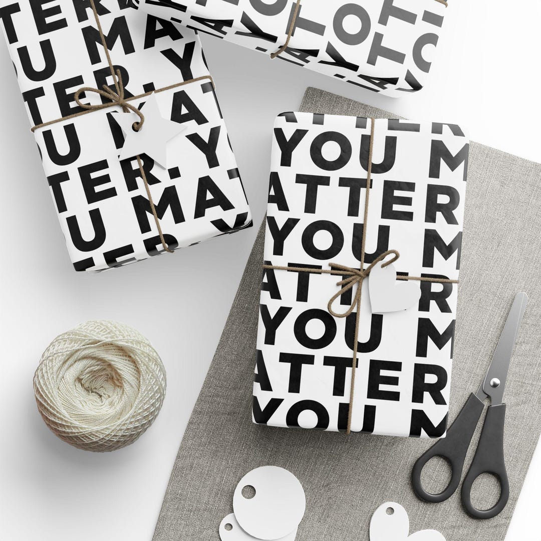 You Matter. Mental Health Wrapping Papers - Etsy