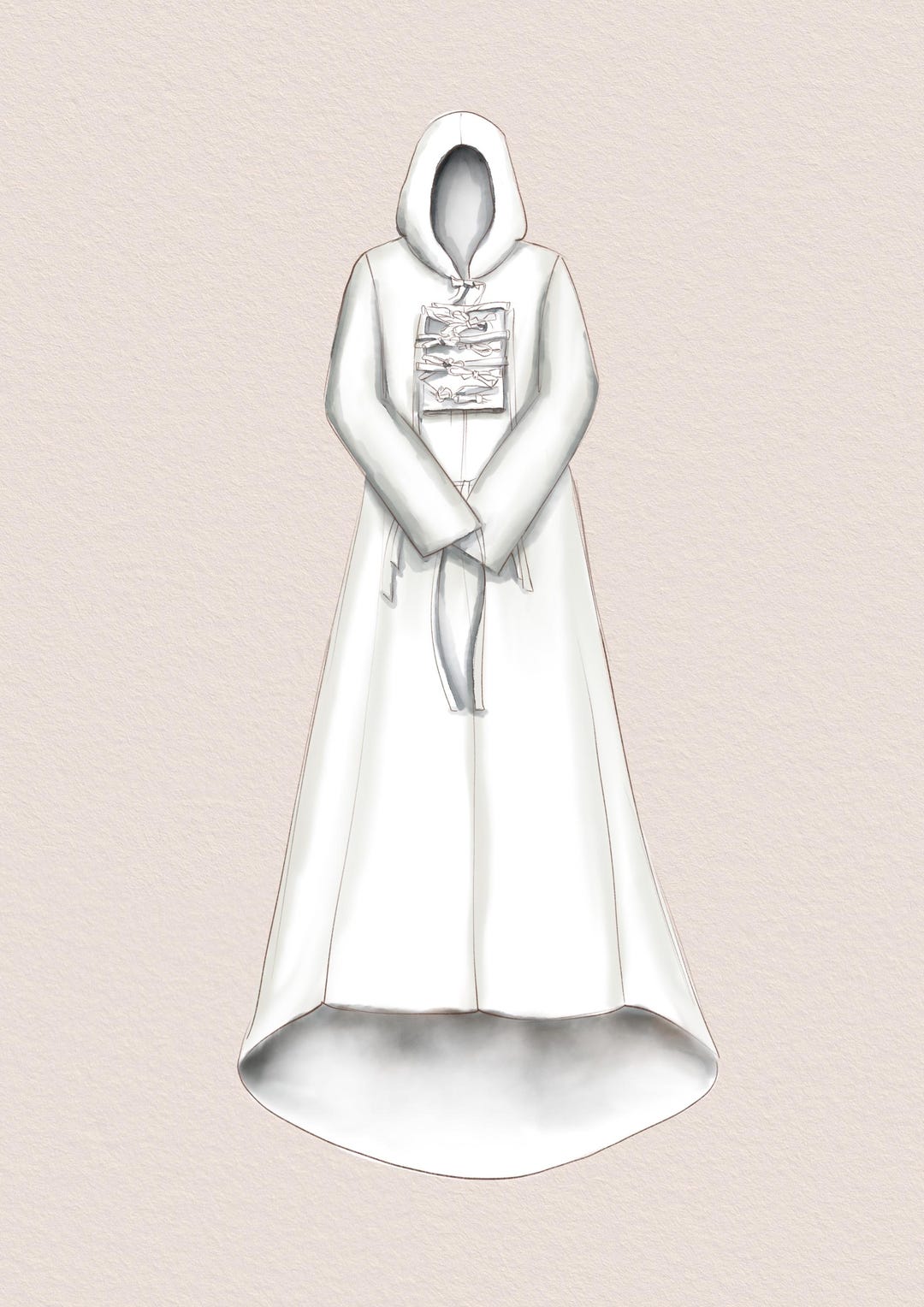 Custom Made Funeral Garment With Pocket for Farewell Ritual | Handmade ...