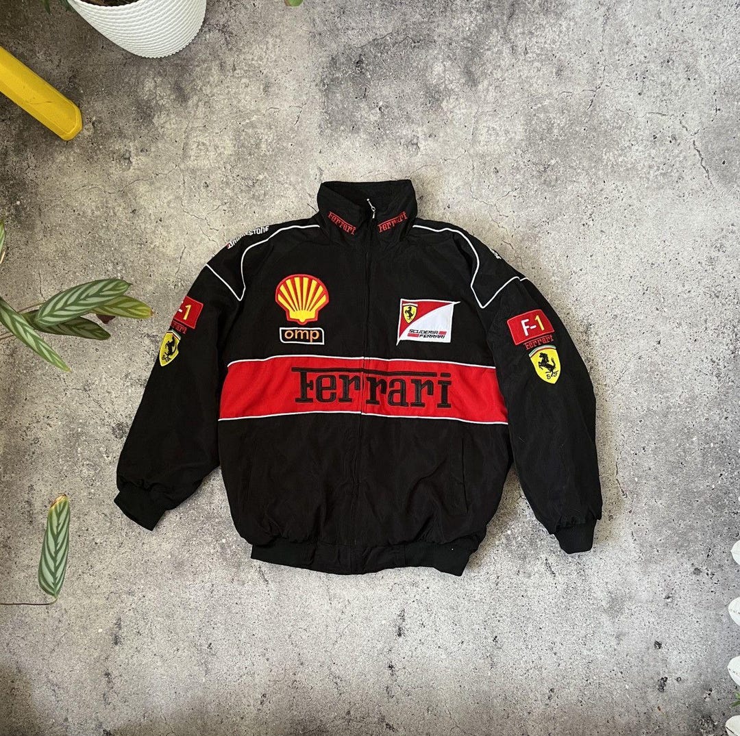 F1 Ferrari Bomber Motorsport Jacket Unisex Y2K Racing Jacket Y2K ...