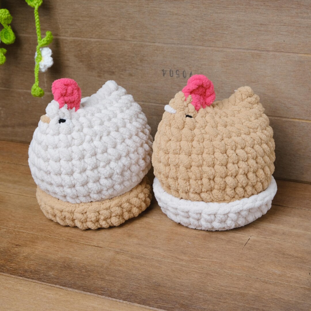 Handmade Chicken Positive, Crochet Chicken Positive Affirmations ...