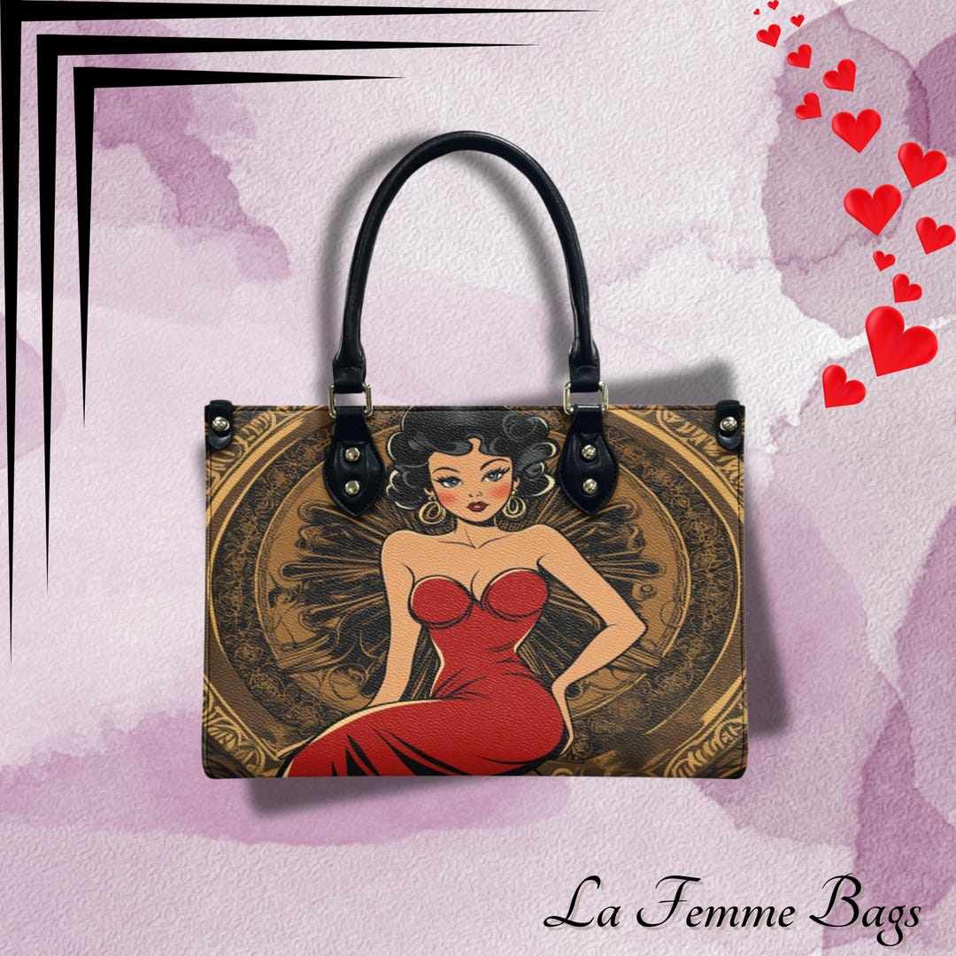 Betty Boop Retro Comic Handbag, Vintage Betty Boop Bag, Pop Culture ...