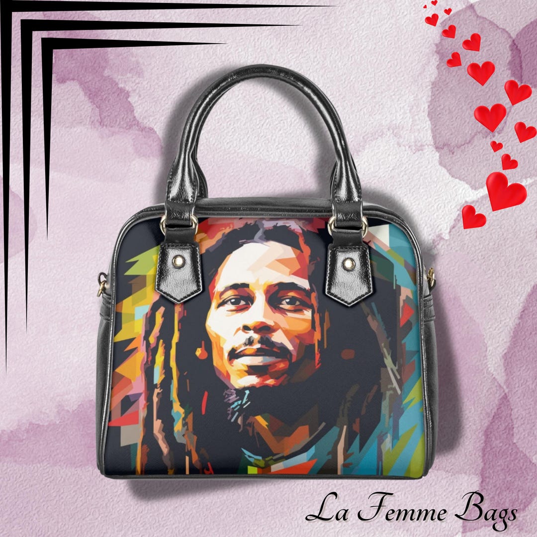 Bob Marley Handbag, Rastafarian Style Handbag, Reggae Inspired Handbag ...