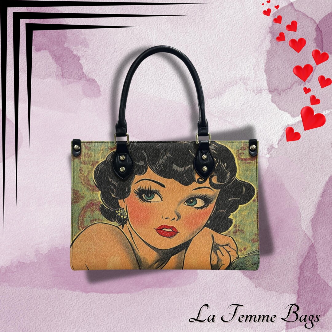 Betty Boop Retro Comic Handbag, Vintage Betty Boop Bag, Pop Culture ...