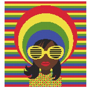 Primary Kinda Gurrrl Cross Stitch Pattern - Etsy
