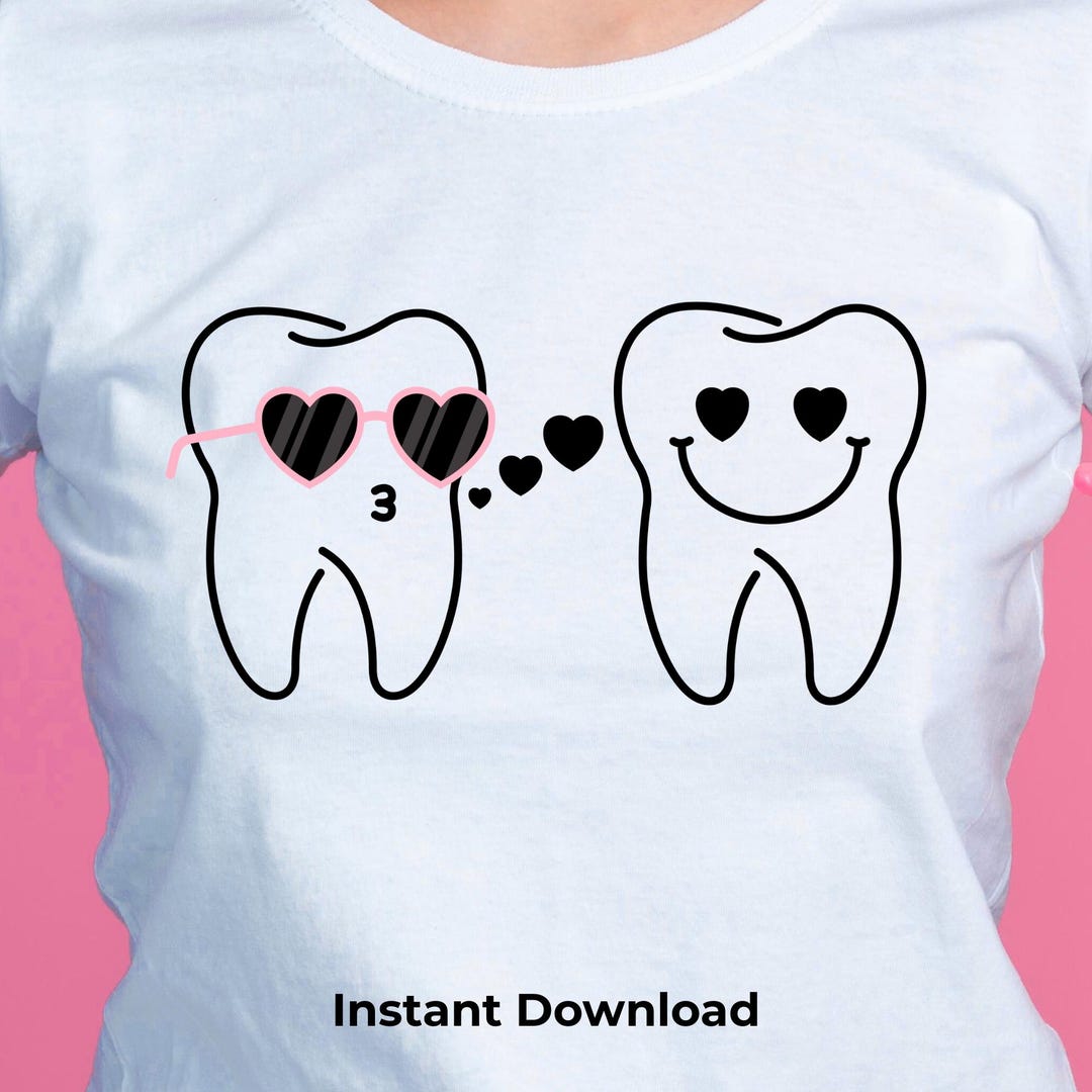 Valentine Tooth SVG Bundle | Dental Heart Sunglasses Clipart | XOXO ...