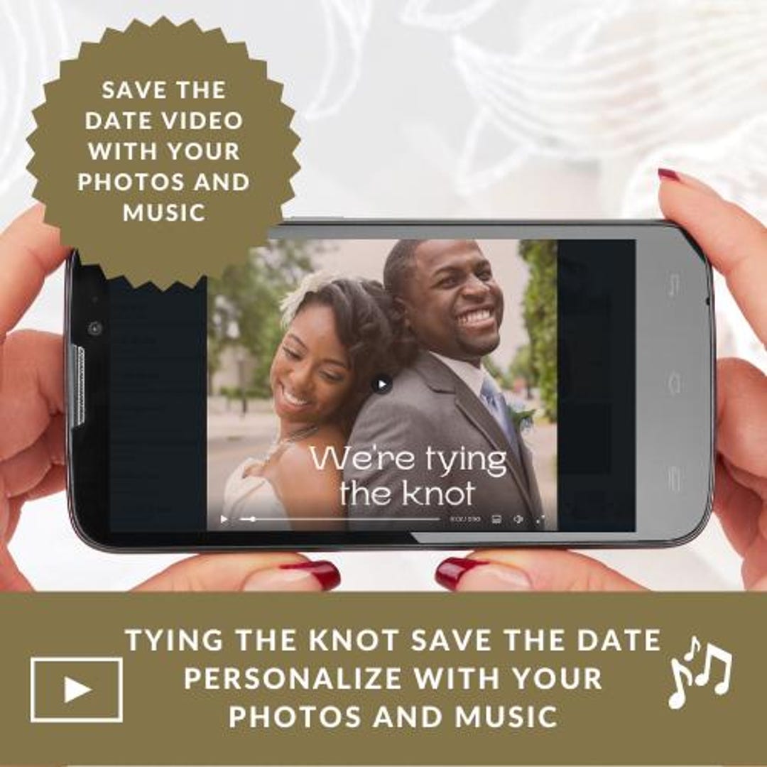 Save the Date Video Invitation | Custom Slideshow With Photos & Your ...