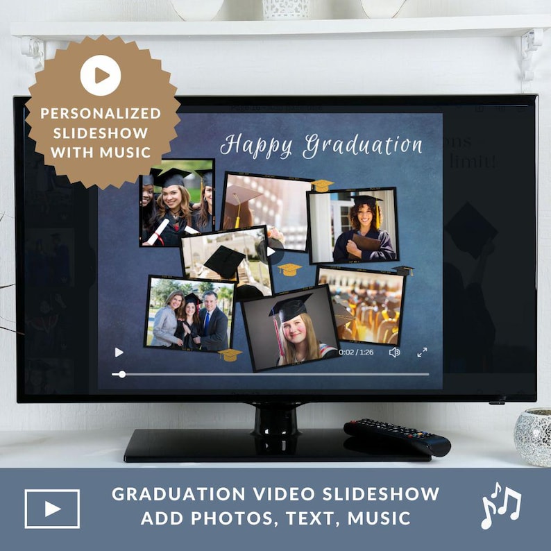 Personalized Graduation Slideshow: Photo Video Keepsake (digital) - Etsy