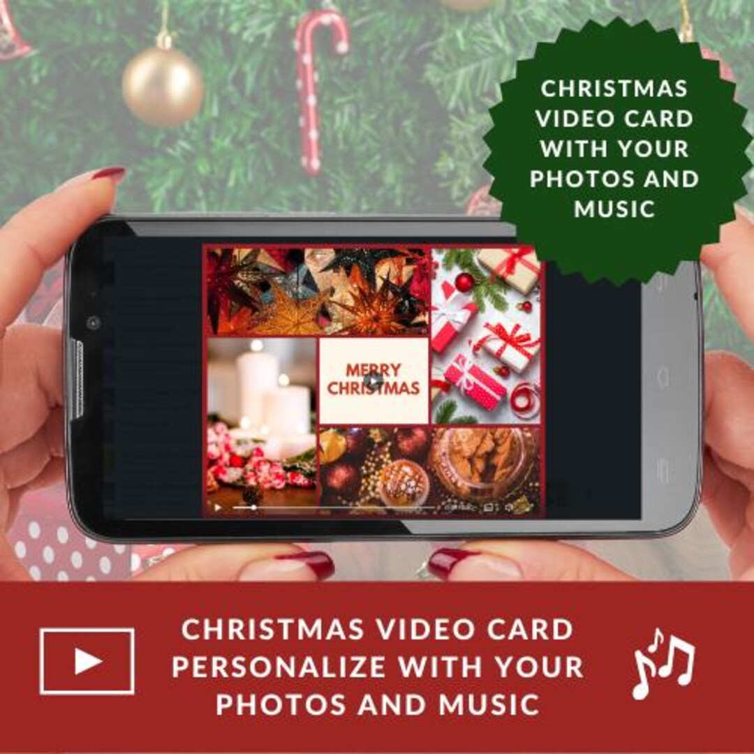 Christmas Video Card Animated Photo Slideshow E-card With Music Last ...