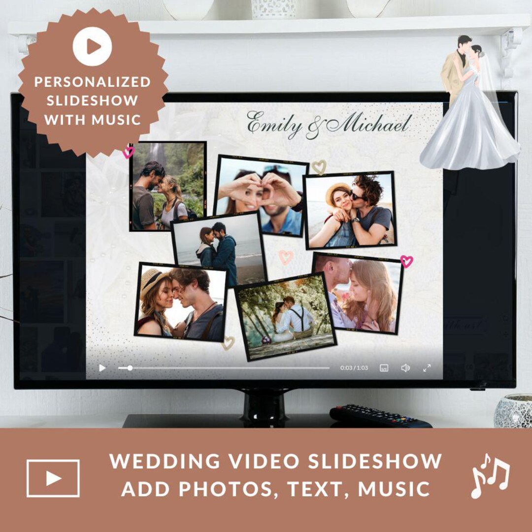 Alternative Wedding Photo Album, Wedding Slideshow Video with Photos to ...