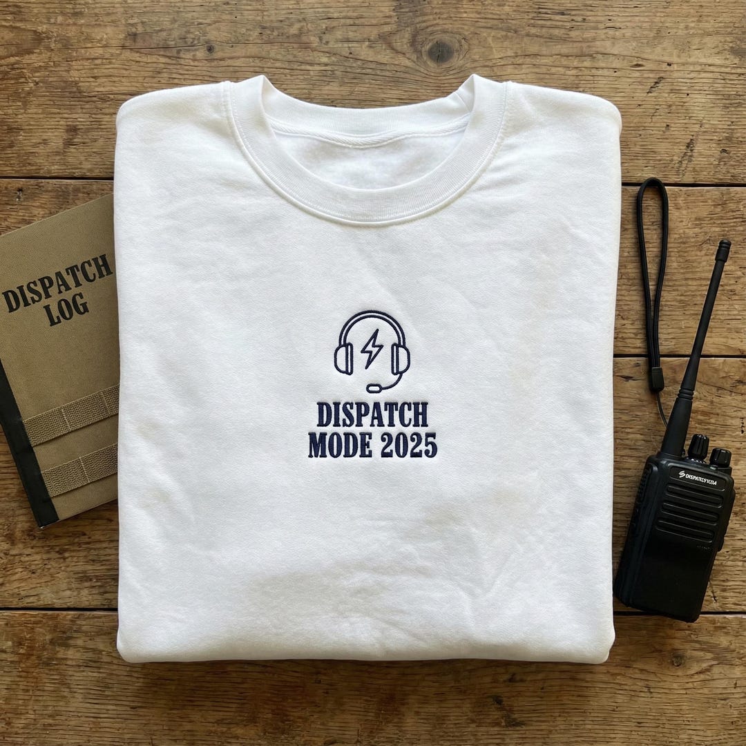Dispatch Mode 2025 Embroidered Sweatshirt, Headset Lightning Hoodie ...