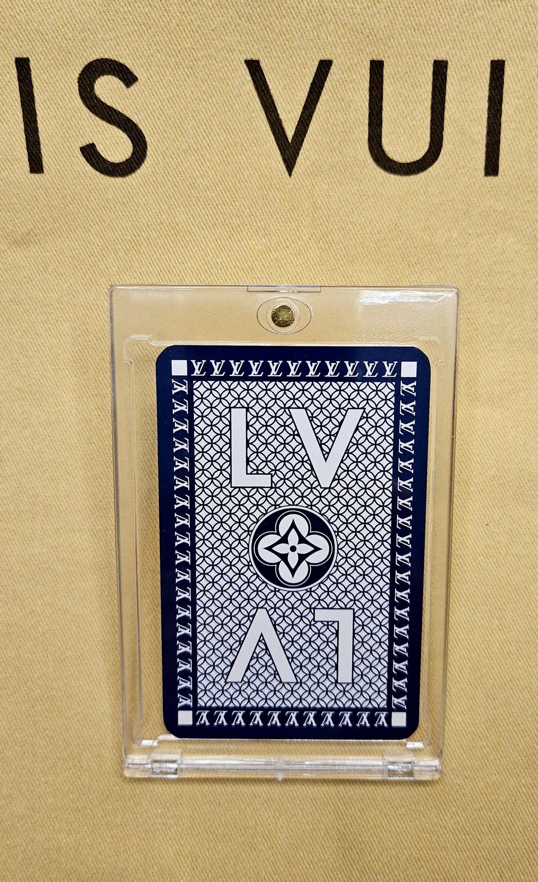 Louis Vuitton Blue Playing Card With Case and Authentication - Etsy