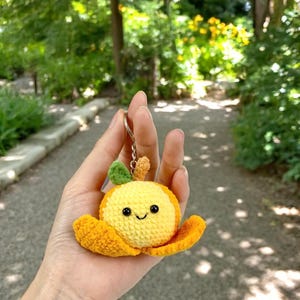 Fruit Keychain Crochet Pattern, Banana, Orange, Strawberry, Apple ...