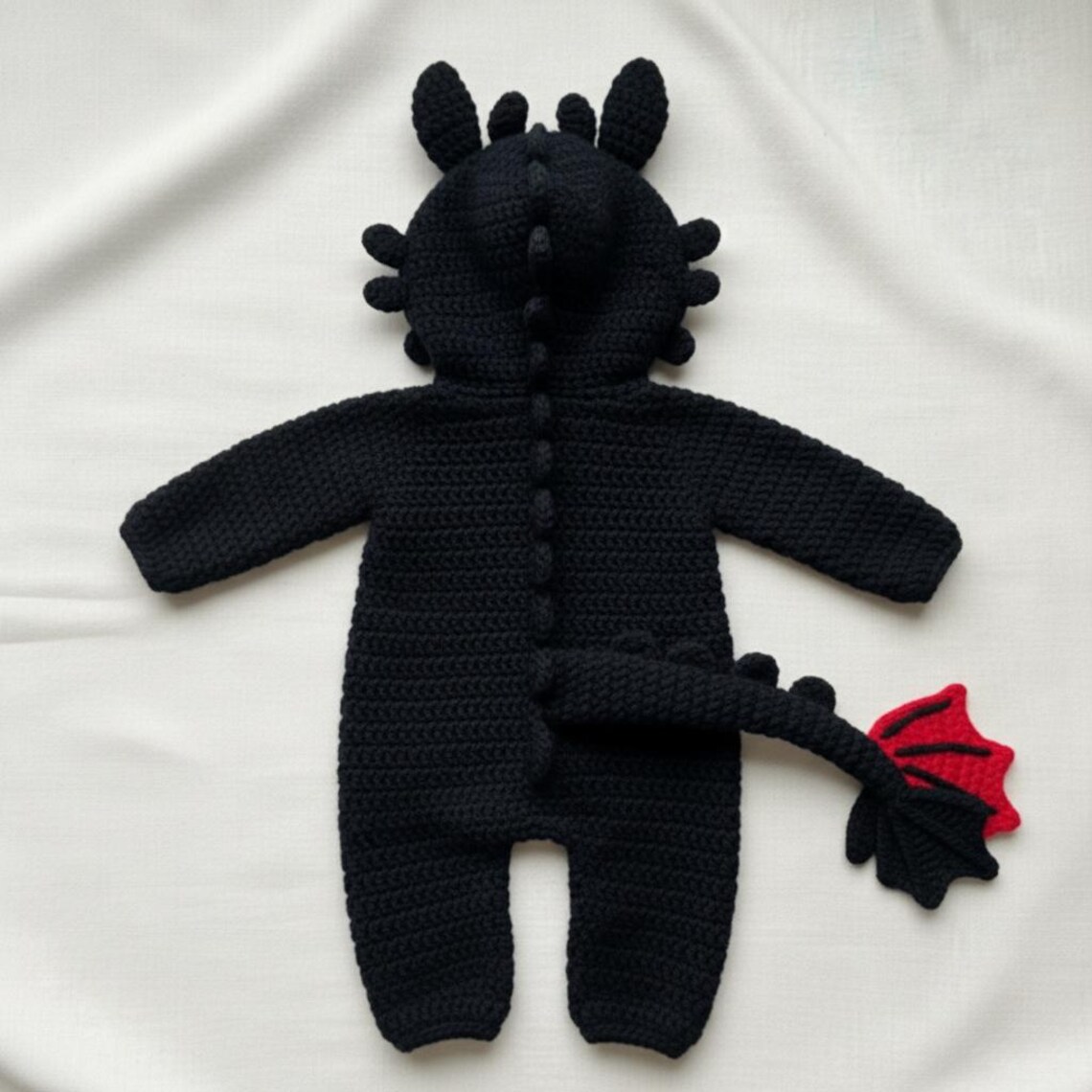 Toothless Crochet Shirt,custom Baby Crochet Outfit Set, Handmade ...