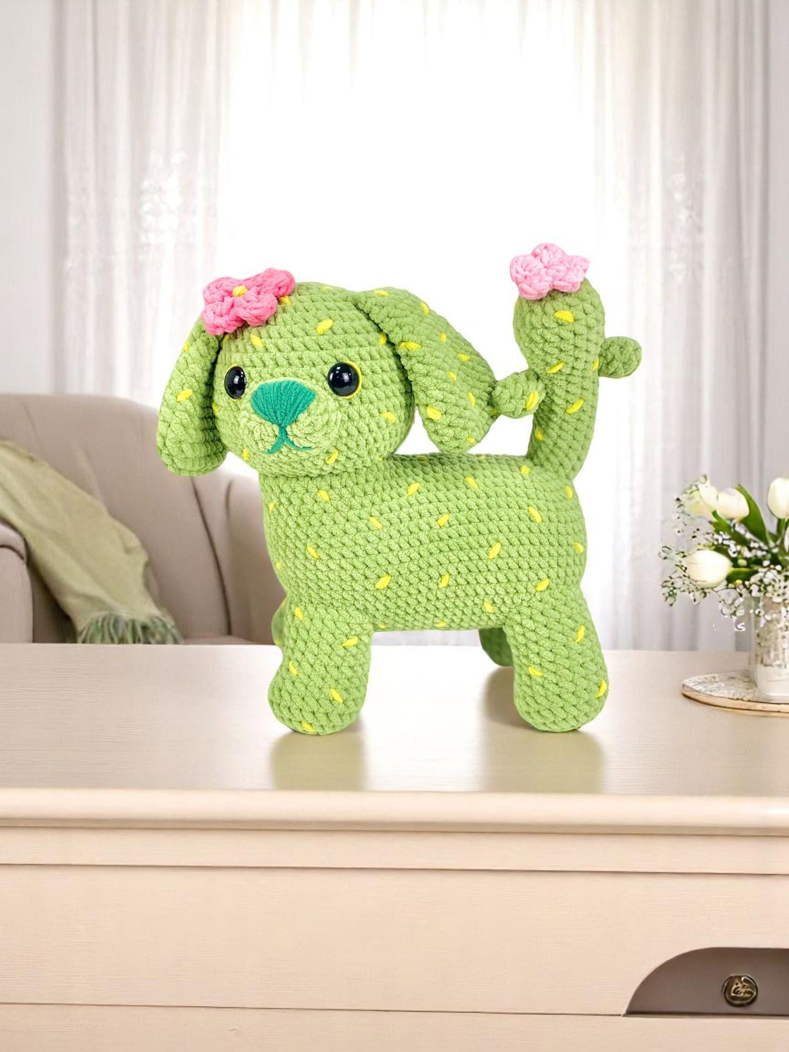 Cactus Dog Crochet Patterns Bundle | Cactus Dog Pattern, Cactus Dog Pot ...