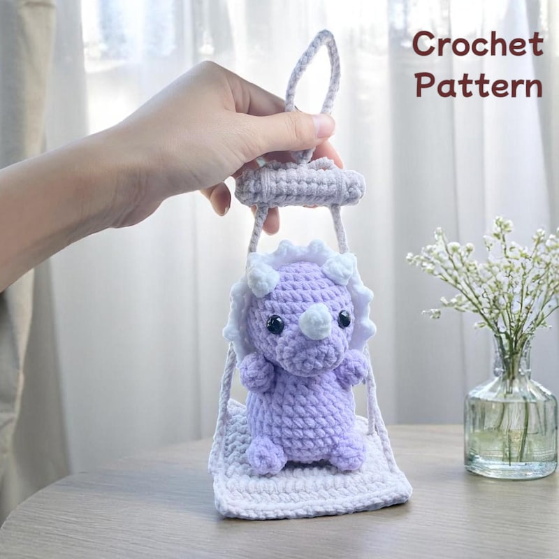 Cute Triceratops Keychain - Etsy