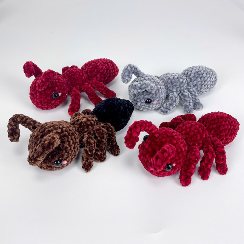 Ant Crochet Pattern PDF, Amigurumi Ant Plush Toy, Beginner Friendly Ant ...