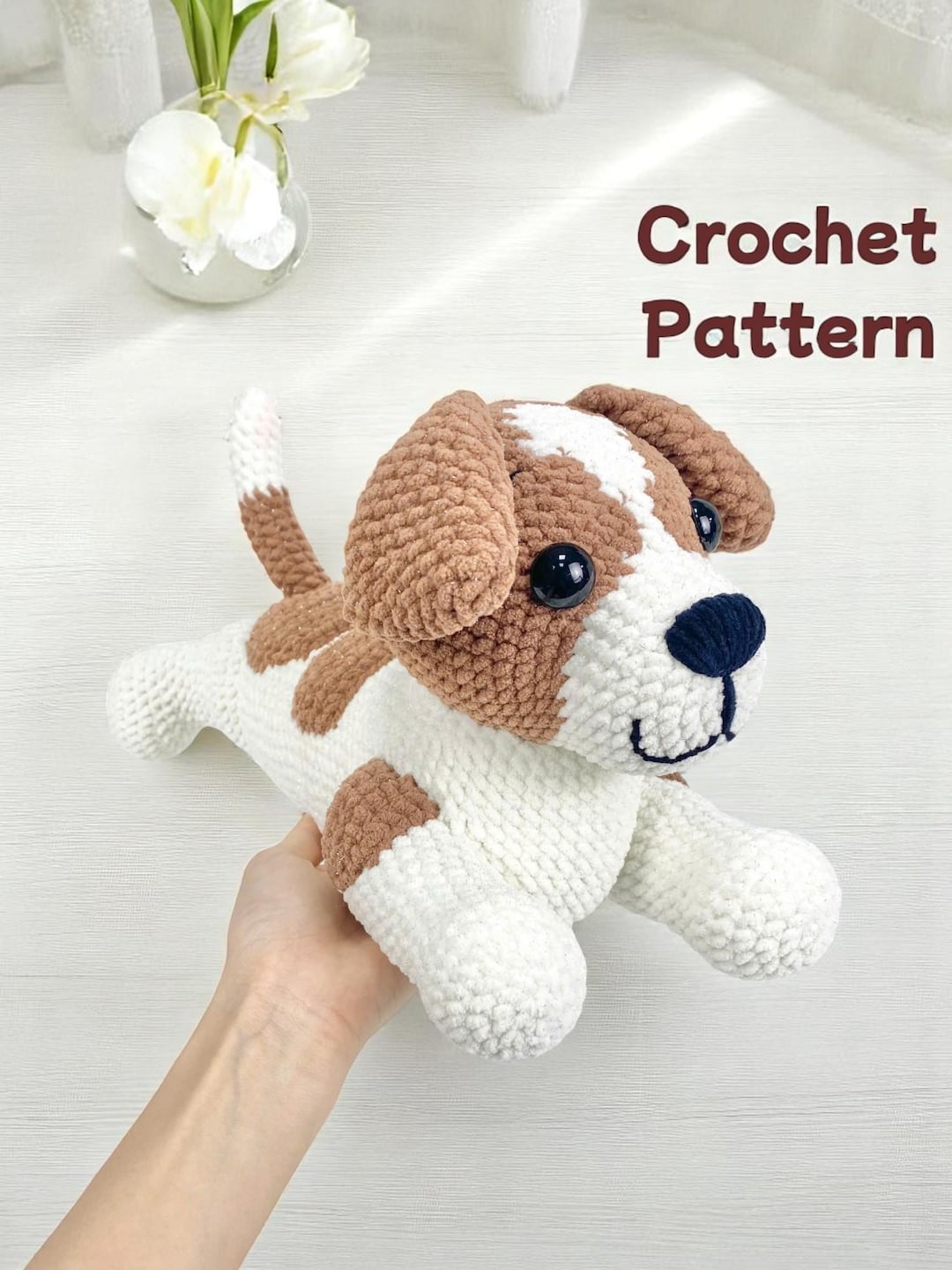 Crochet Jack Russell, Jack Russell Terrier Crochet Pattern,crochet Dog ...