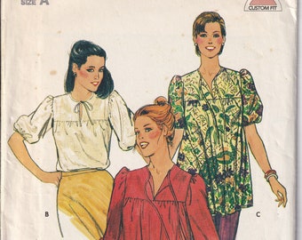 Vintage 1979 Butterick 5924 UNCUT Sewing Pattern Misses' Shirtwaist ...