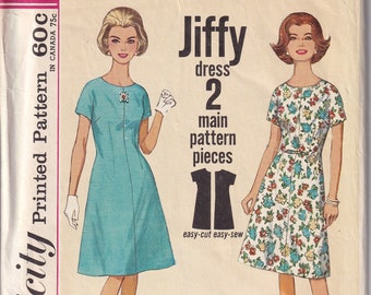 Vintage 1963 Simplicity 5268 Sewing Pattern Misses' One-piece Suit With ...