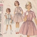 Vintage 1963 Simplicity 4829 Sewing Pattern Girl's One-piece Dress Size ...