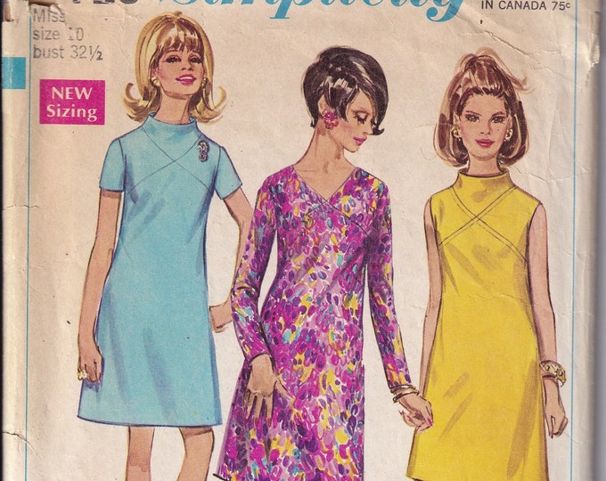 Vintage 1968 Simplicity 7803 UNCUT Designer Fashion Sewing Pattern ...