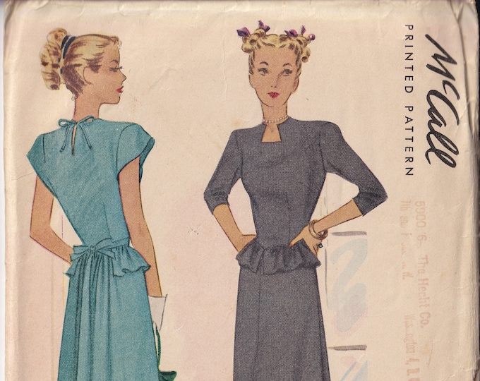 Vintage 1946 Simplicity 2579 UNCUT Sewing Pattern Misses' Skirt and ...