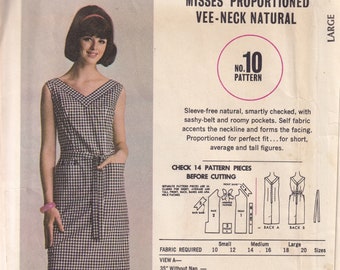 1965 Dress Pattern - Etsy