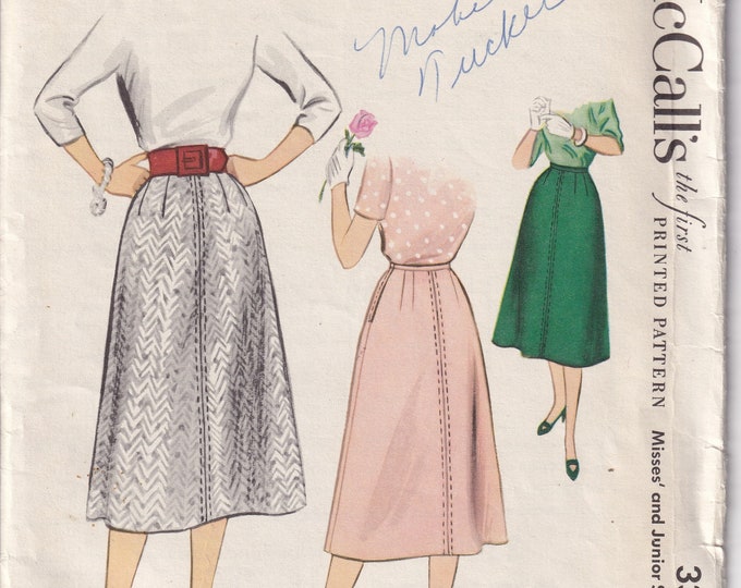 Vintage 1959 Simplicity 3229 Sewing Pattern Misses' Blouse With Sleeve ...