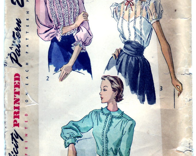 Vintage 1946 Simplicity 2579 UNCUT Sewing Pattern Misses' Skirt and ...