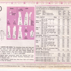 Vintage 1970 Simplicity 9210 UNCUT Sewing Pattern Misses' Coat in Two ...