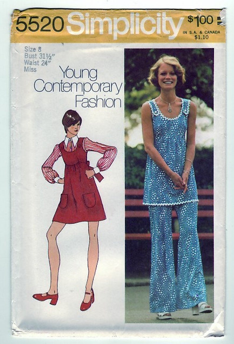 Vintage 1973 Simplicity 5520 UNCUT Sewing Pattern Misses' - Etsy