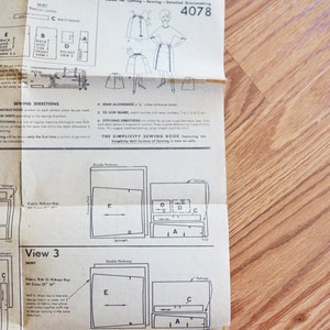 Vintage 1962 Simplicity 4078 Sewing Pattern Misses' Skirt Size 26 ...