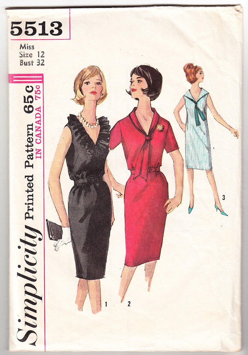 Vintage 1964 Simplicity 5513 Sewing Pattern Misses' - Etsy
