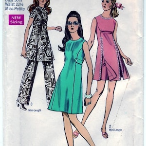 Vintage 1970 Simplicity 8788 UNCUT Sewing Pattern Miss Petites', Misses ...