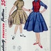Vintage 1952 Simplicity 4104 Sewing Pattern Girl's One-piece Dress and ...