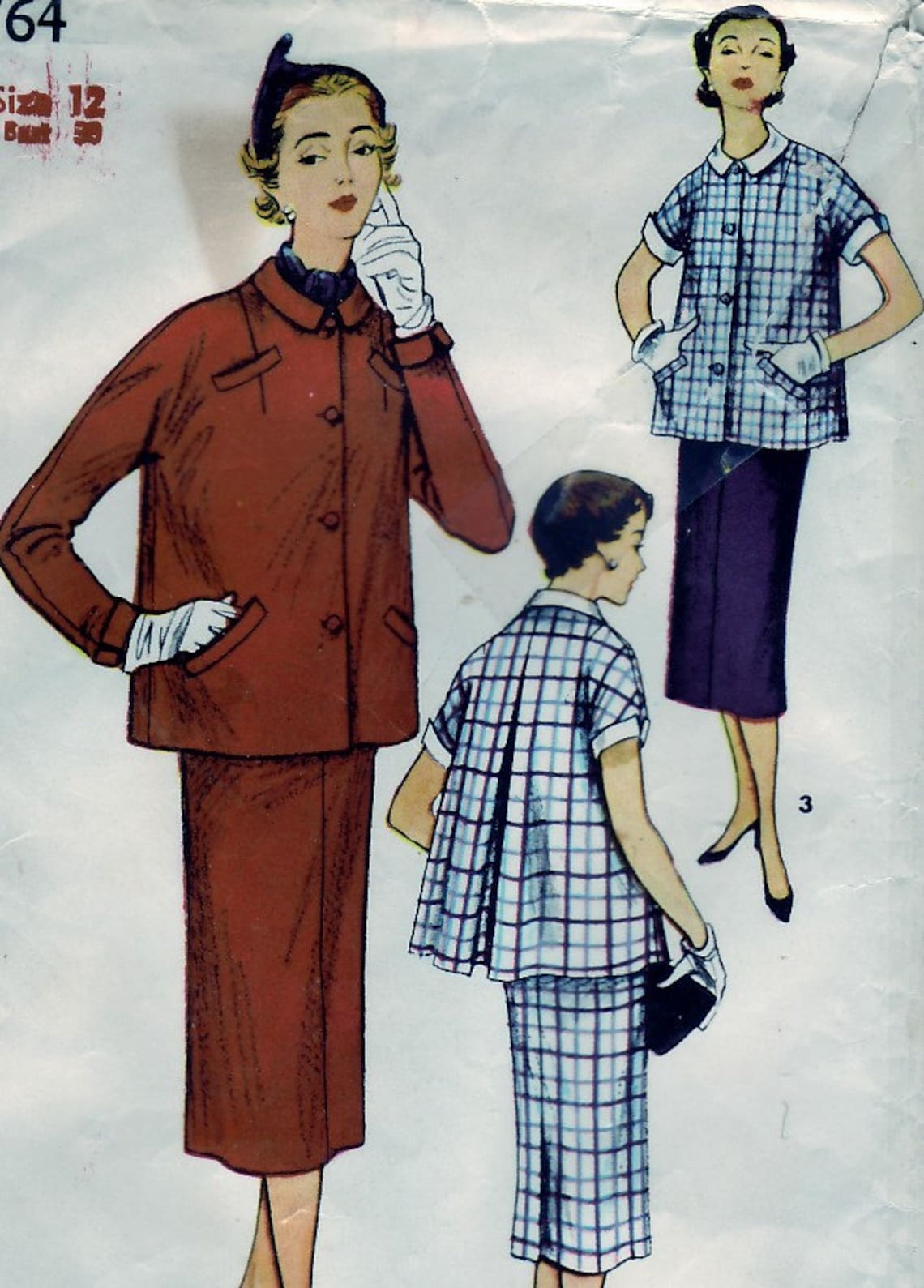 Vintage 1954 Simplicity 4764 Sewing Pattern Misses' - Etsy