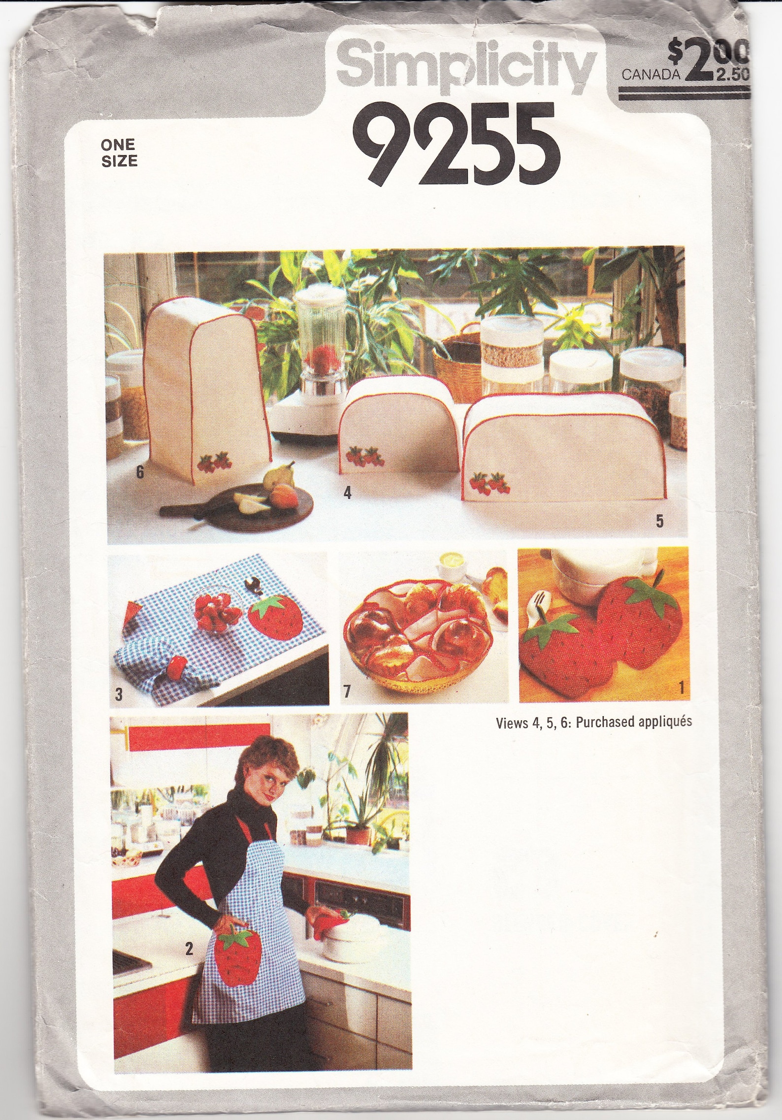 Vintage 1979 Simplicity 9255 Sewing Pattern Kitchen Appliance - Etsy