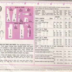 Vintage 1970 Simplicity 8689 UNCUT Sewing Pattern Junior Misses' Dress ...