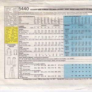 Vintage 1977 Mccall's 5440 UNCUT Marlo Thomas Sewing Pattern Misses ...