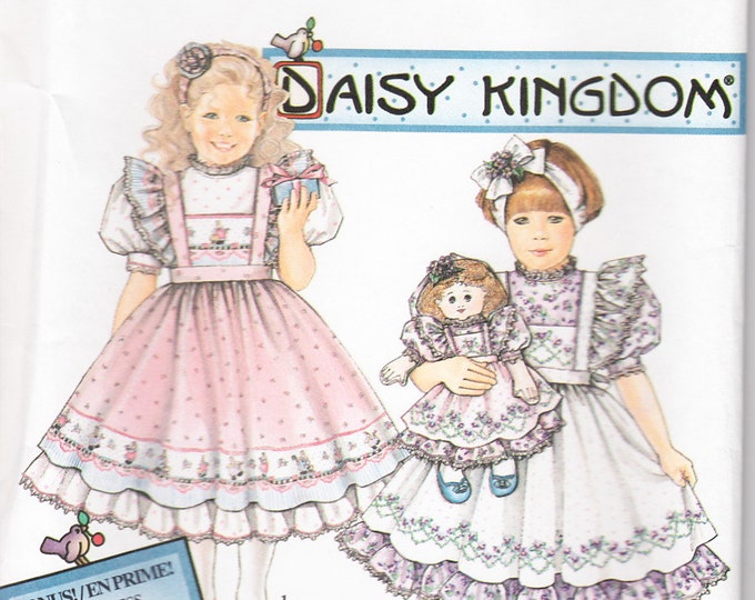 Vintage 1994 Simplicity 8877 UNCUT Daisy Kingdom Sewing Pattern Girls ...